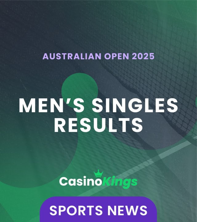 Australian Open 2025 Men's Singles Results LIVE | 10% Cashback